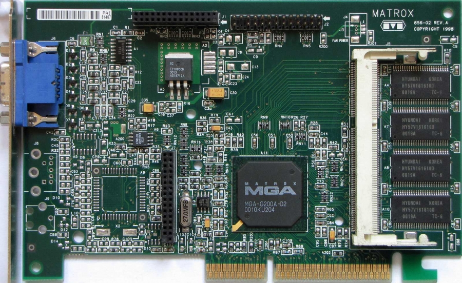 VGA Legacy MKIII - Matrox MGA-G200A-D2 (Millennium G200 LE, SD 16MB, G250)